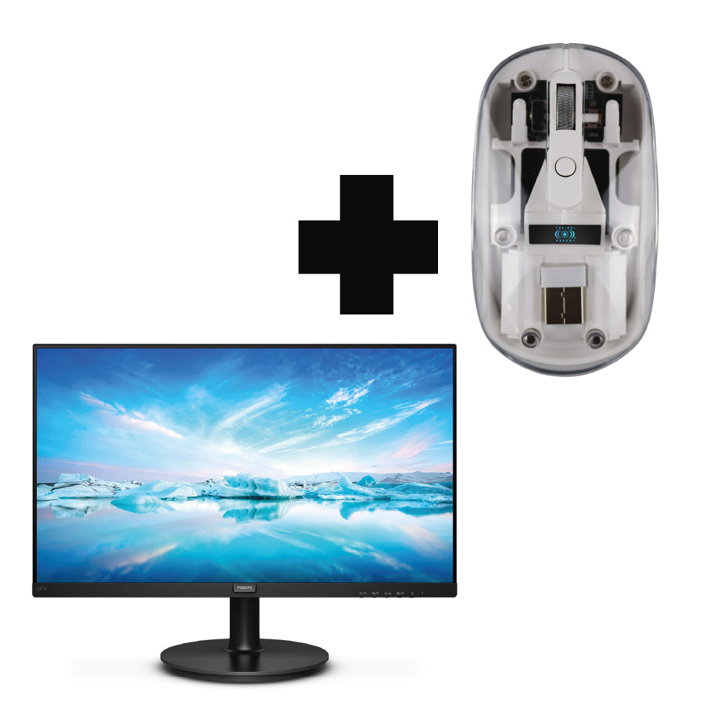 kit mouse con conexion bluetooh mas monitor philips 22 pulgadas ...